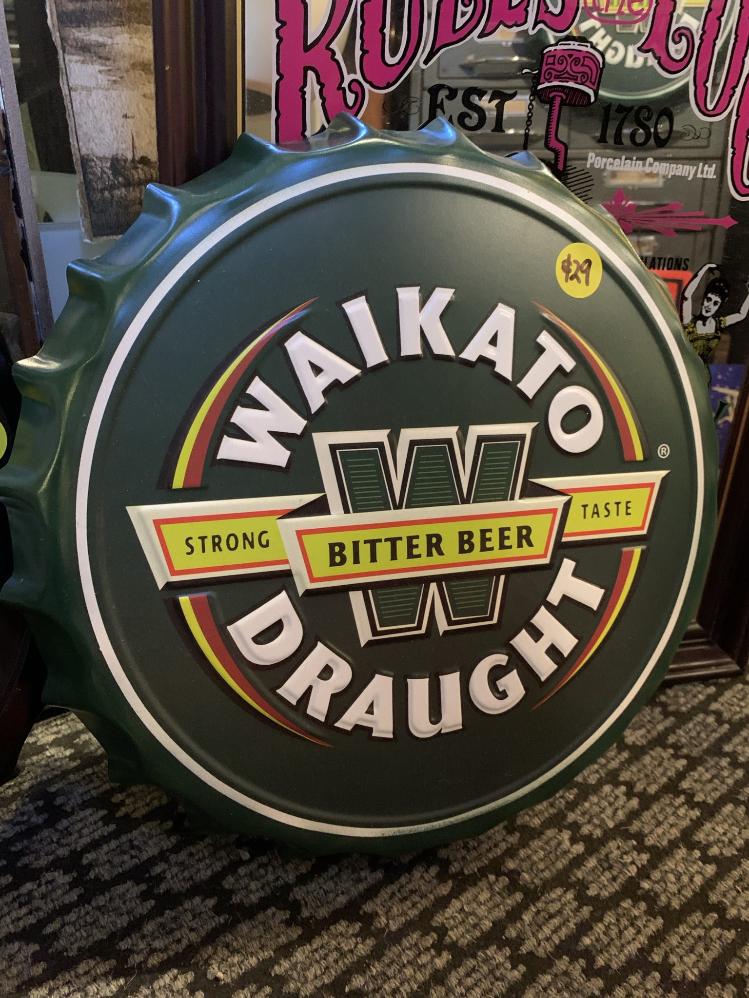 Waikato bottle cap sign – Just Plane Interesting